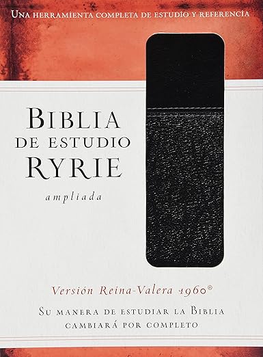 Biblia de estudio Ryrie ampliada: Duo-tono negor con índice – Libreria ...